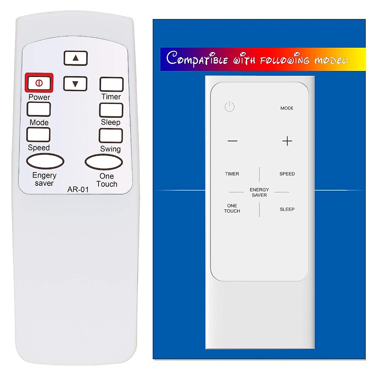 HA-AR-01 Replacement for Air Conditioner Remote Control RG15A(B) RG15A(B)/E RG15A1(B)/E RG15A2(B)/E RG15A3(B)/E (This is not a Universal AC Remote Control)