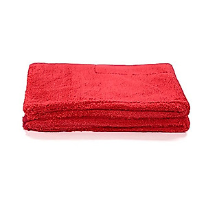 Maxshine 1000GSM Crazy Microfiber Drying Towel Series, Red, 50x70cm (Pack of 3)