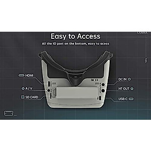 SKYZONE Cobra X V2 FPV Goggles 5.8G 4.1in FPV Receiver 48CH 1280x720 LCD with DVR（black）