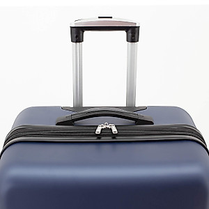 Wrangler Smart Luggage Cup Holder and USB Port, Navy Blue, 3 Piece Set