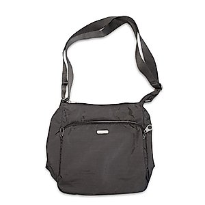 Baggallini Gray Shoulder Hand Bag Purse Handbag Nylon, Medium