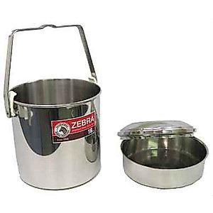 Zebra Loop Handle Pot Stainless Steel (14 cm)