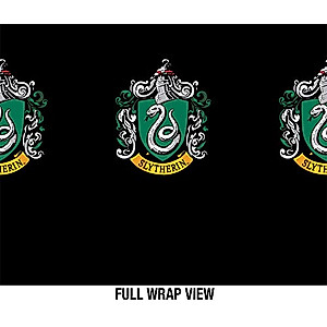 Harry Potter OFFICIAL Slytherin Crest 24 oz Insulated Canteen Water Bottle, Leak Resistant, Vacuum Insulated Stainless Steel with Loop Cap, Black