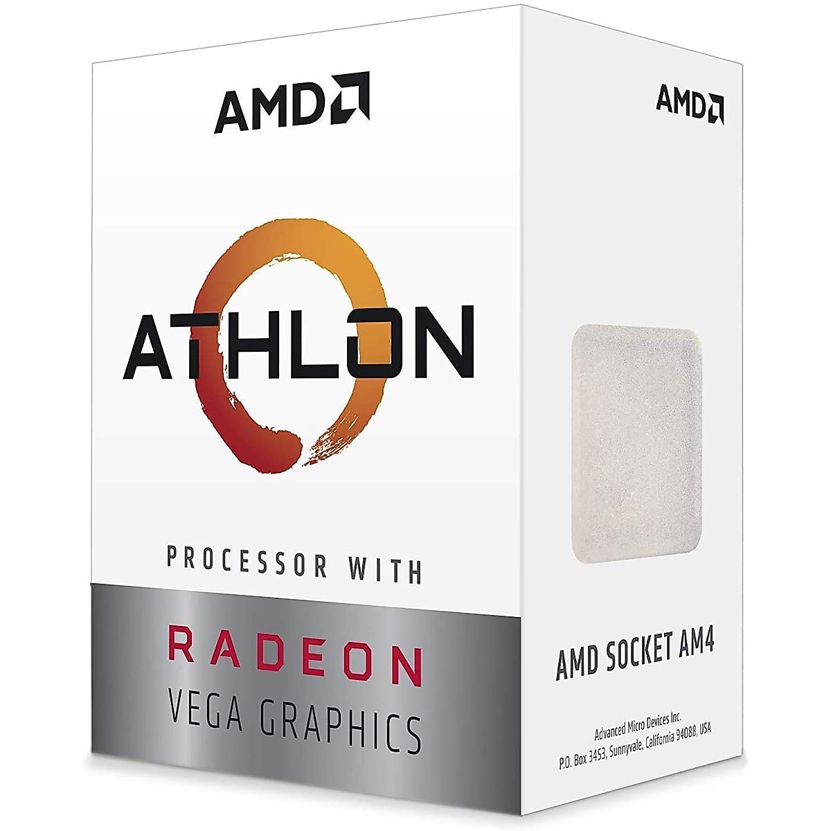 AMD YD200GC6FBBOX Athlon 200GE 2-Core 4-Thread AM4 Socket Desktop Processor with Radeon Vega Graphics