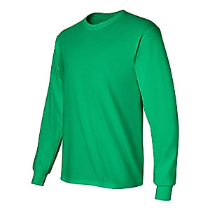 Gildan Ultra Cotton 6 Oz. Long-Sleeve T-Shirt (G240)- Irish Green,Large