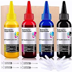 seogol Sublimation Ink for Printers ET-2720 ET-2760 ET-2750 ET-15000 ET-4700 ET-3760 WF-7710 WF-7720 WF-7210 C88+ ETC. 400ml
