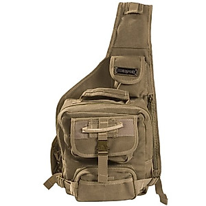 Eurosport Urban Style Canvas Sling Backpack B411, Khaki.