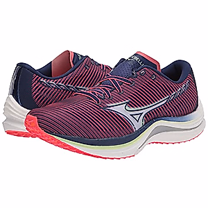 Mizuno Women's Wave Rebellion Running Shoe, Diva Pink-Indigo White, 8