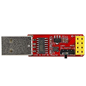 Wishiot ESP8266 ESP-01S 4MB Serial WiFi Wireless Transceiver Module + CH340G Programmer USB to ESP-01 Wireless Adapter Module 4.5-5.5V