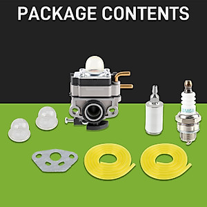 Carbbia 753-06258 Carburetor for Craftsman MTD 316.794011 Blower for Homelite UT33650 UT33650B for Cub Cadet CC148 Tiller for Ryobi RBC430SBSB Brush Cutter