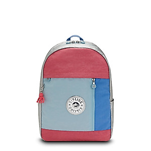 Kipling Hyder 17" Metallic Laptop Backpack Bright Silverbl