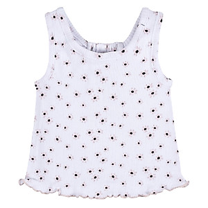 Gerber Baby Girls' Toddler 3-Pack Racer Back Tank Tops, Pink Floral, 18 Months