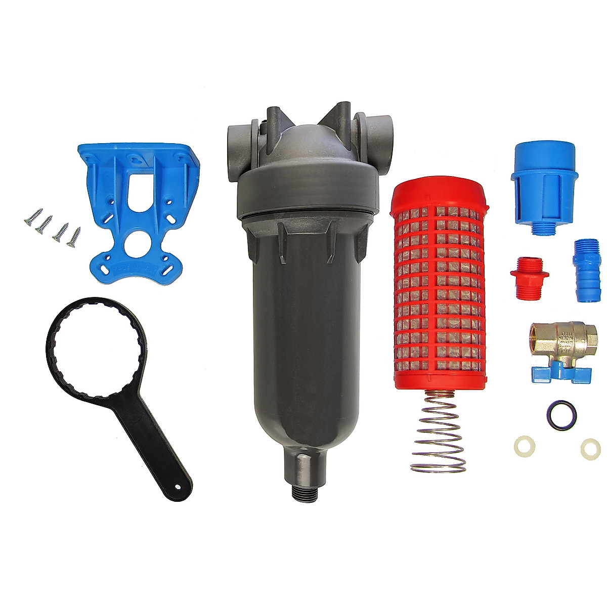 High Temperature Hot Water Filter, KleenWater HotSpin Filtri, Self-Cleaning Screen For Dirt Sediment Sand Silt and Grit Entrapment, 90 Micron