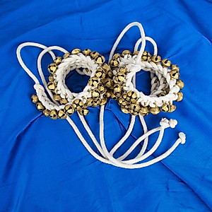 Art Of Creation Kathak Ghungroo Bells Anklet Pair 50+50 Bells Musical Dancing Instrument Bharatnatayam Indian Dancers from India 100 Big Bells