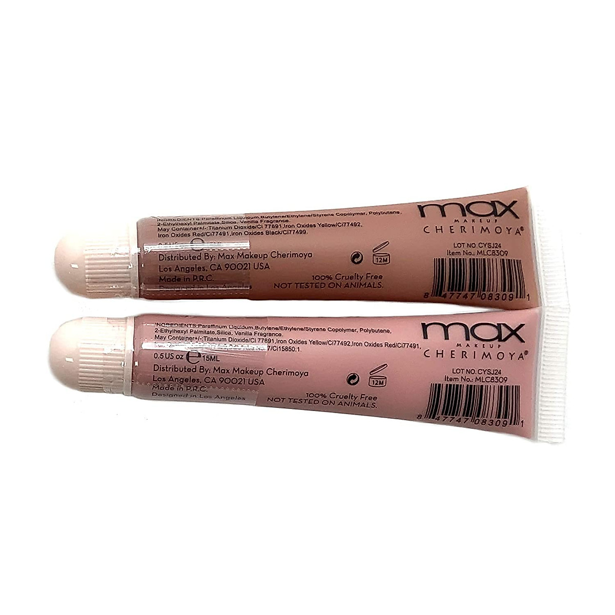 Cherimoya MAX Makeup Lip Polish Nude Gloss (6-pc)