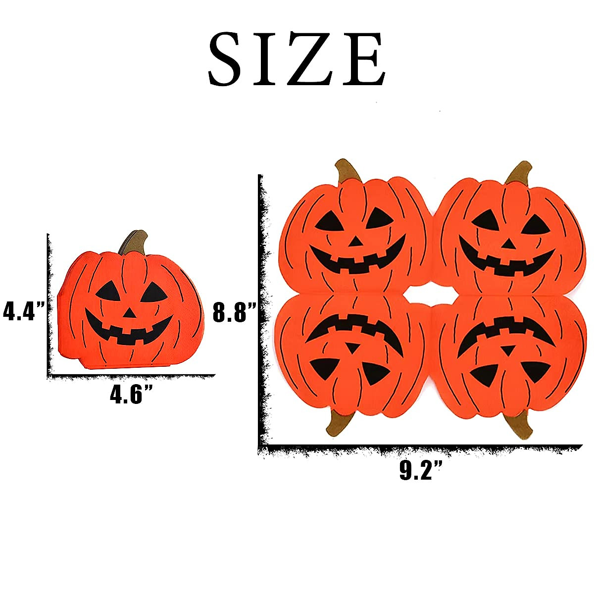 GGBOY 80 Pcs Halloween Napkins Ghost Witch Skull Pumpkin Halloween Paper Napkins, Halloween Theme Party Napkins Halloween Cocktail Napkins Halloween Napkins for Decoupage Halloween Tableware