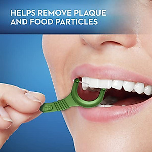 Oral-B Glide Detoxifying Mint Dental Floss Picks Infused with Tea Tree Oil, 75 Count (Pack of 4)