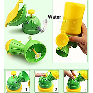 HiCat Kids Baby Child Portable Potty, Mini Outdoor Urinal Emergency Toilet for Camping Car Travel and Toddler Potty Pee Training, Safety Spring Lock Leakproof Design - No Leaking (Boy-YG)