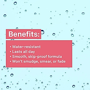 Almay Liquid Eyeliner, Waterproof, Fade-Proof Eye Makeup, Easy-to-Apply Liner Brush, 224 Brown Topaz, 0.08 Oz