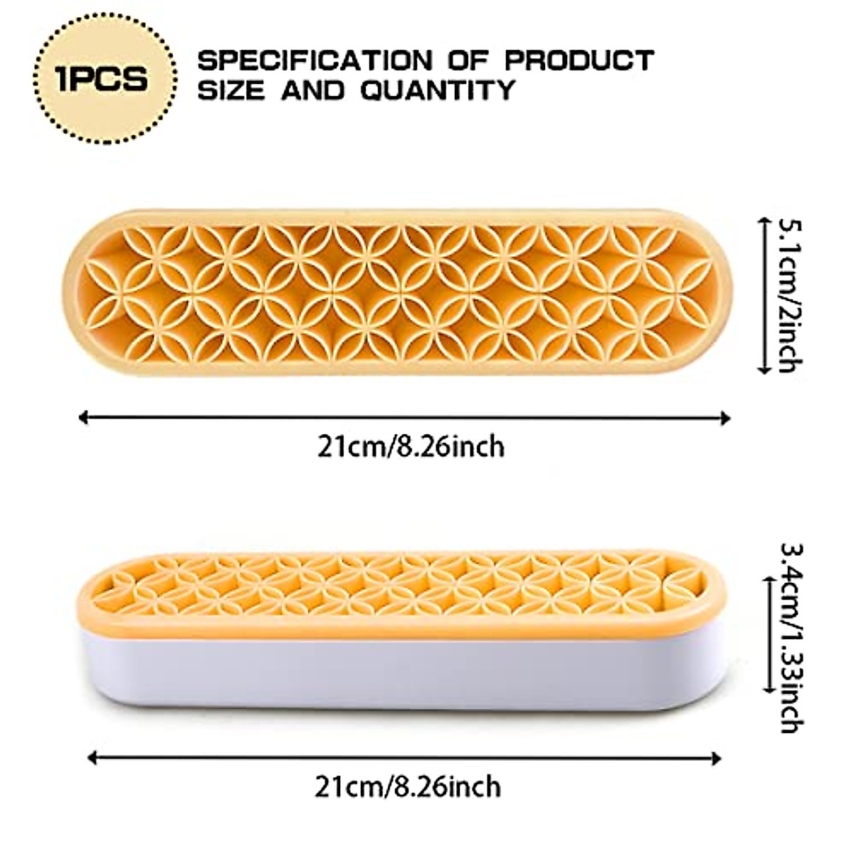 ANRONCH Silicone Makeup Brush Holder, Multi-Purpose Desktop Organizers Make up Brush Stand Holder 5D Diamond Painting Pen Holder Sewing Tool Storage Box Desktop Storage Box for Brush,Painting Brush