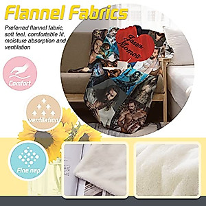 Blanket Ultra-Soft Comfortable Throw Blanket Lightweight Flannel Blankets All Season for Bed Couch Living Room 50"x40"