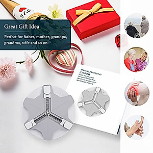 KITCHENDAO Jar Opener Under Cabinet for Weak Hands & Seniors with Arthritis, Effortless Lid Opener with 3 Grippers, Bottle Opener Can Opener Under Counter, Gift for Father Mother Grandpa Grandma Wife