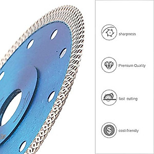 Super Thin Diamond Tile Blade Porcelain Saw Blade for Cutting Porcelain Tile Granite Marbles (7")