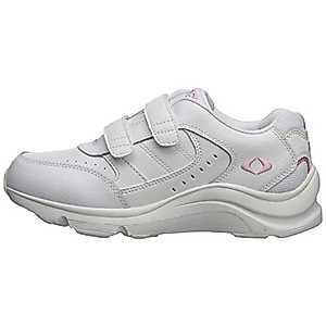 Apex Women's Double Strap Walker Sneaker, White, 6.5 W US