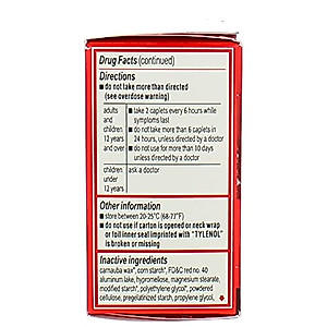 Tylenol Extra Strength Pain Reliever Fever Reducer 24 Caplets