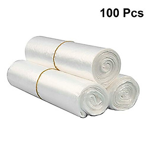 POPETPOP Bird Cage Liner 100 Sheets of Disposable Rabbit Cage Liner Plastic Guinea Pig Cage Mat Film for Hamster Guinea Pigs Hedgehog Small Animals Cage Size S Cleaning Supplies