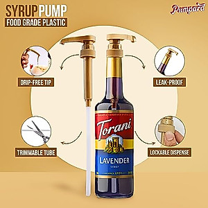 Pumpard Syrup Pump – Mess-Free Coffee Syrup Dispenser with Air-Tight, Leak-Proof Design, Compatible with Most 750ml & 1L Bottles
