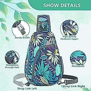 Rcrirth Sling Bags for Women Crossbody - Crossbody Sling Bags for Women | Crossbody Backpack for Women - Sling Backpack Women for Hiking