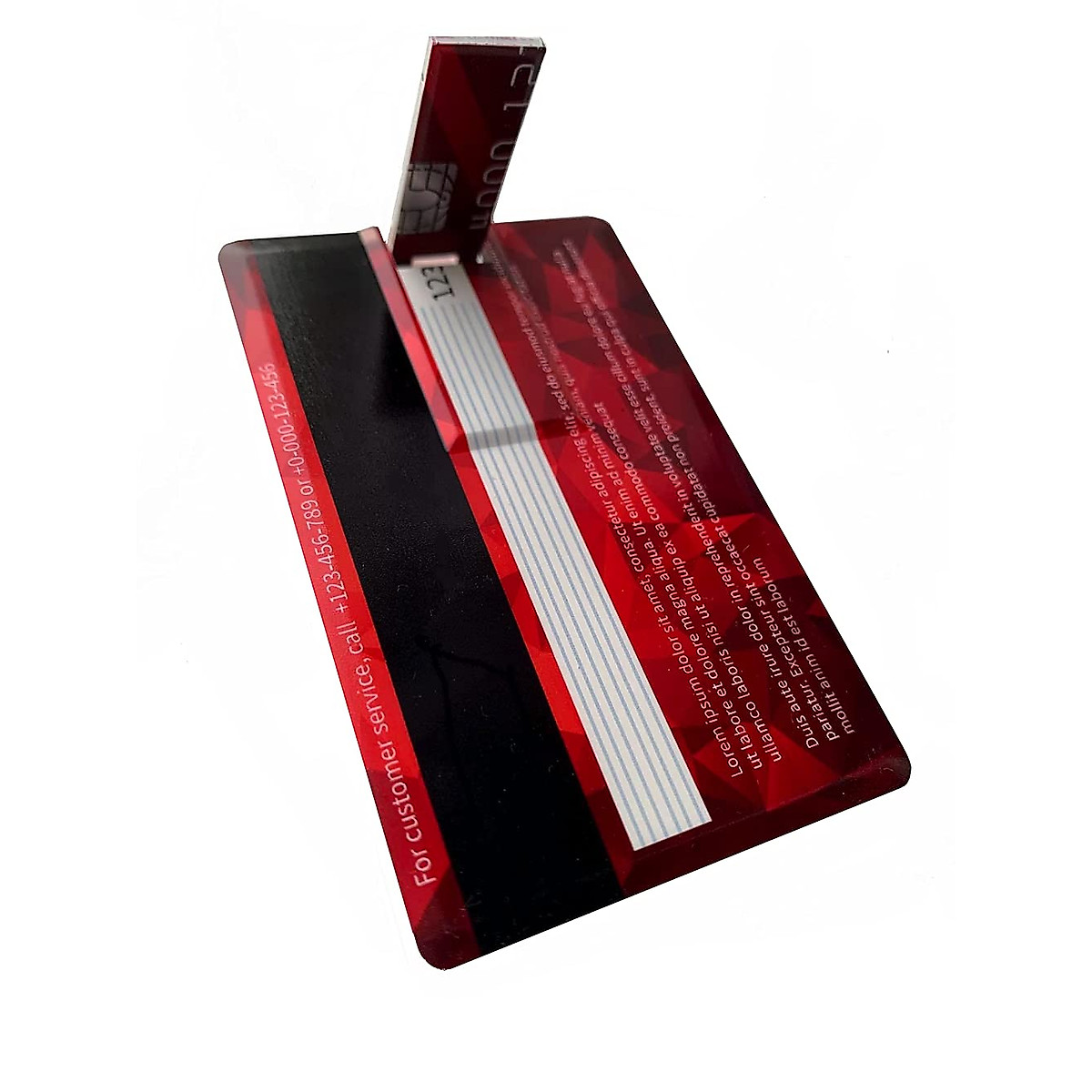 USB Flash Drive 64GB Thumb Drive High Speed USB Drive USB 2.0 Memory Stick Credit Card Design Waterproof