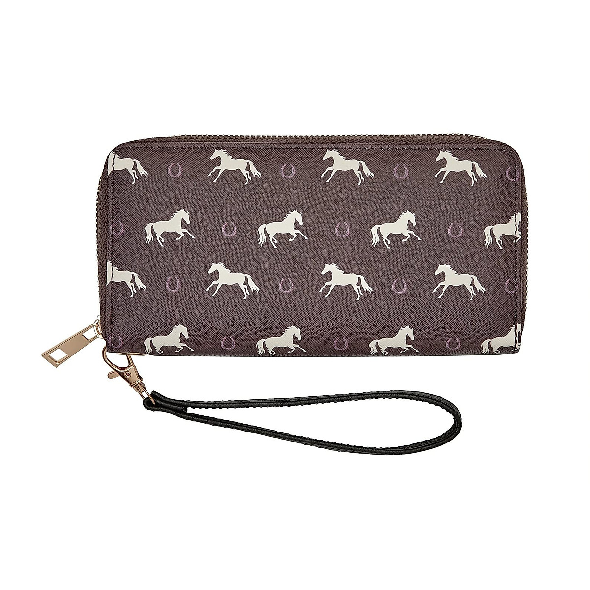 AWST Int'l "Lila" Horses & Horseshoes Clutch Wallet STD / STD