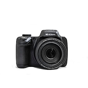 KODAK PIXPRO Astro Zoom AZ528-BK 16 MP Digital Camera with 52x Optical Zoom 24mm Wide Angle Lens 6 fps Burst Shooting 1080P Full HD Video Wi-Fi Connectivity and a 3" LCD Screen (Black)
