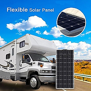 Giosolar 200 Watt 12 Volt Solar Marine Kit Monocrystalline Panel with 20A LED Charge Controller for RV Solar Charging Off-Grid System