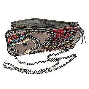 Mary Frances Trunk Show Beaded Crossbody Handbag, Multi