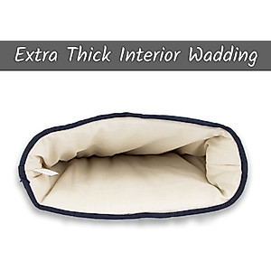 Muldale Large Tea Cozy for Teapot - Oxford Navy - Teapot Cozy Cover Insulated to Keep Warm Thermal 100% Cotton Extra Thick Wadding - Made in England - Tea Cozies Covers Fit 1 to 6 Cup