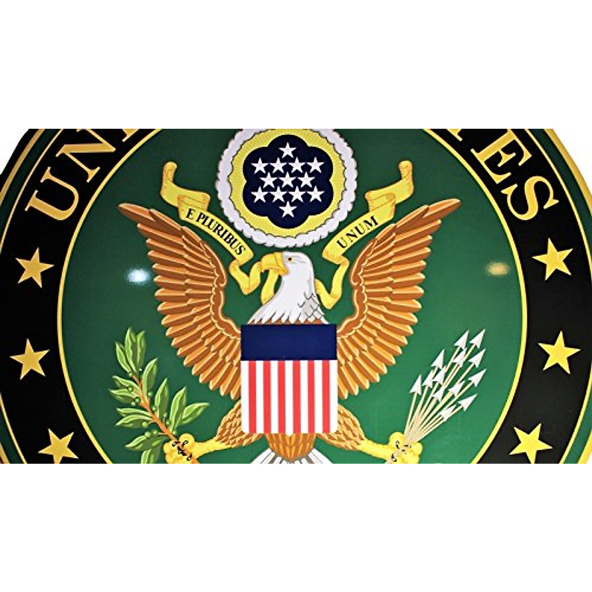 Army Military Logo Aluminum Metal Sign - US Service Branch Home Wall Decor