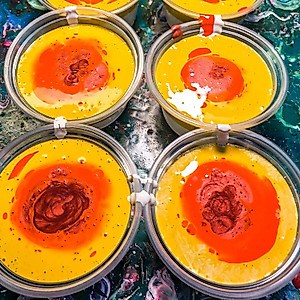 U.S. Art Supply Silicone Pouring Oil - 6-Ounce - 100% Silicone for Dramatic Cell Creation in Acrylic Paint