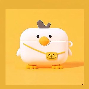 Cute Duck Case for Airpod Pro/Pro 2 Gen Cases 2022, Funny 3D Cartoon Kawaii Cool Air pods Pro 2nd Generation Silicone Cases for Apple AirPods Pro with Keychain for Boys Girls Kids Teen