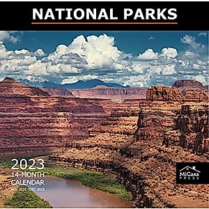 MICASA National Parks 2023 Hangable Monthly Wall Calendar | 12" x 24" Open | Thick & Sturdy Paper | Giftable | Explore Our Protected Lands