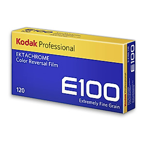 Kodak E100G Professional ISO 100, 120mm, Color Transparency Film (5 Roll per Pack)