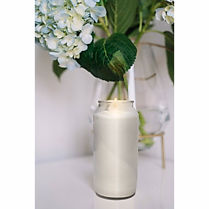 Hyoola 9 Day White Prayer Candle in Glass Jar- 3 Pack - Memory Candle for Religious, Memorial, Vigil and Emergency - 100% Vegetable Oil Wax