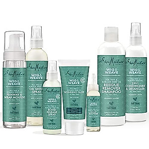SheaMoisture Bond Release Hair Spray for Wig and Weave, Tea Tree Oil, Borage Seed Oil & Aloe Vera, Alcohol Free Hairspray to Soften and Remove Wig Glue & Weave Adhesive, 2 Pack - 4.1 Fl Oz Ea