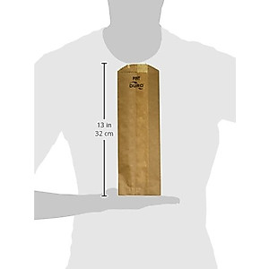 General LQPINT500 Pint Paper Liquor Bag, 35lb Kraft, Standard 3 3/4 x 2 1/4 x 11 1/4, 500 Bags