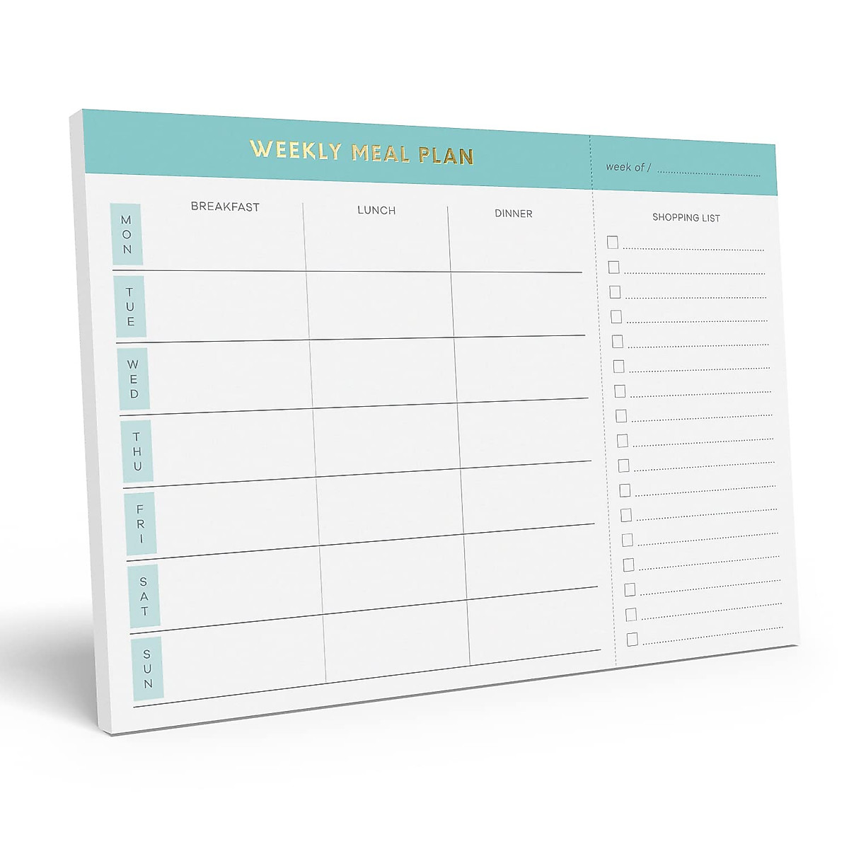 Sweetzer & Orange Weekly Meal Planner and Grocery List Magnetic Notepad. Pink 10x7” Meal Planning Pad with Tear Off Shopping List. Plan Weekly Menu Food for Weight Loss or Dinner List for Family!