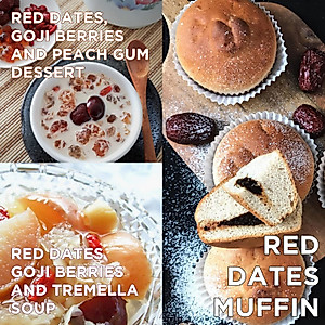 NESTLADY Jujube Date, Red Date, 100% Natural, Improve sleep, Health Snack, Dried Fruit, Sweet and Chewy Net weight: 454g (1LB),Packed in USA…