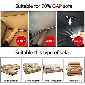 OQOPO Velvet Plush L-Shaped Sofa Cover L-Shaped Sectional Sofa Cover,1 2 3 4 5 Seater Stretch Sofa Cover for Pets Dogs Non-Slip Furniture Protector with Elastic Bottom-Lake Blue 4 Seater 235-300cm