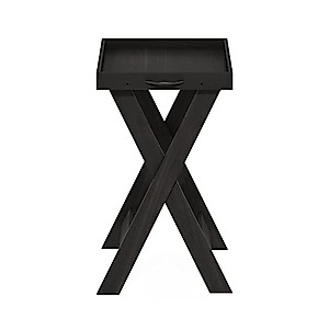 Furinno Classic Tray Table with Removable Tray, Espresso